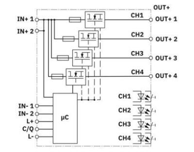 China CBMC E4 24DC/1-4A IOL Electronic circuit breaker 2910410 for heavy-duty applications en venta