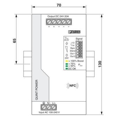 Cina QUINT4-PS/1AC/24DC/20 Power Supply Unit for 24V DC Systems in Industrial Settings in vendita