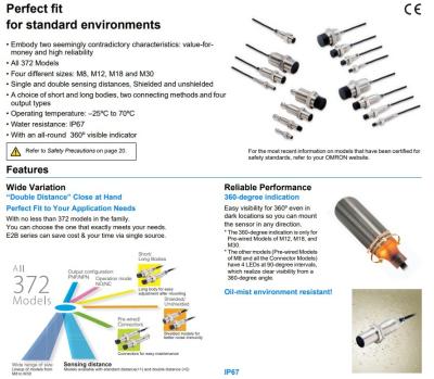 Cina Upgrade Your Production with E2B-M18KN16-WZ-B1 2M OMS Inductive Proximity Sensors in vendita