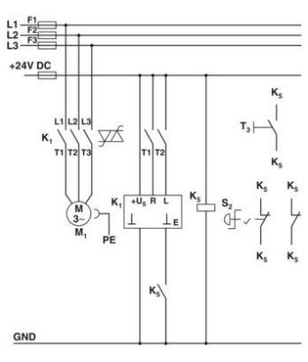 Cina Hybrid Motor Starter 2900414 ELR H5-IES-SC-24DC/500AC-2 for Industrial Applications in vendita