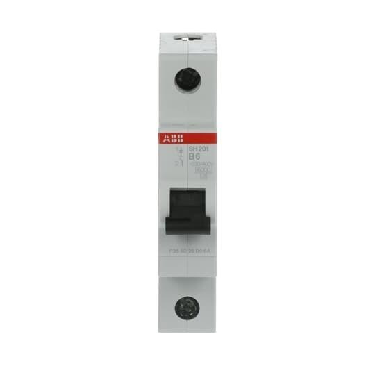 Quality 220V 50Hz SH201-B6 Miniature Circuit Breaker 1P 6A for Electrical Distribution for sale