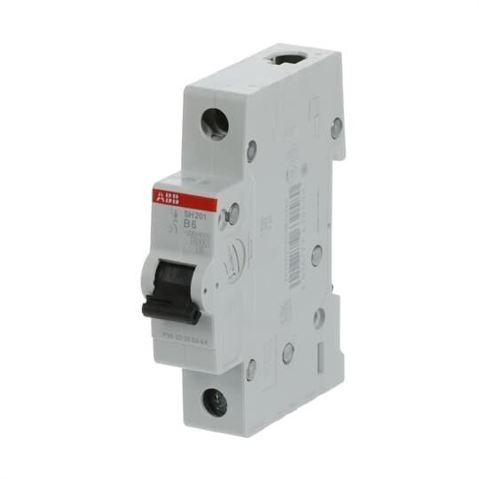 Quality 220V 50Hz SH201-B6 Miniature Circuit Breaker 1P 6A for Electrical Distribution for sale