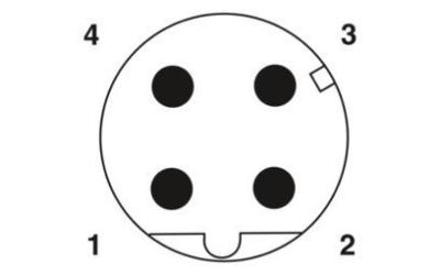 China SACC-M12MSD-4Q SH PN Data Connector 1554513 The Ultimate Choice for Data Transmission à venda