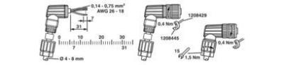 Cina SACC-M12FR-5PL 1424690 Connector The Ultimate Solution for Industrial Connectivity in vendita