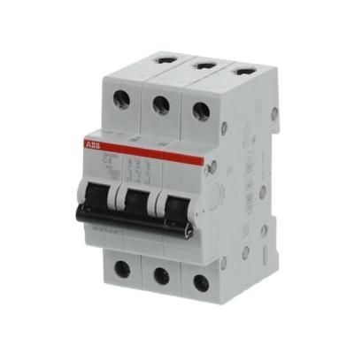 China MCB SH203-C6 Miniature Circuit Breaker 3P 6A C Rated Current 6A MCB for sale
