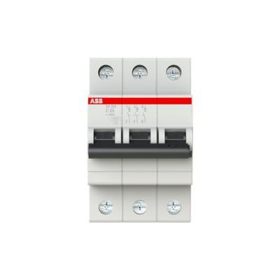 Cina 220V MCB SH203-C25 Miniature Circuit Breaker 3P C 25A Rated Voltage 220V BCD Curve C in vendita