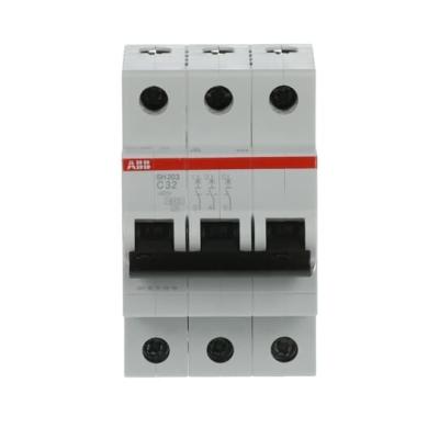 China Breaking Capacity 3P C 32 A MCB SH203-C32 Miniature Circuit Breaker Easy Maintenance for sale