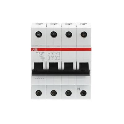 中国 MCB SH203-C40NA Miniature Circuit Breaker 3 NP C Rated Frequency Hz 50 40A Rated Current 販売のため