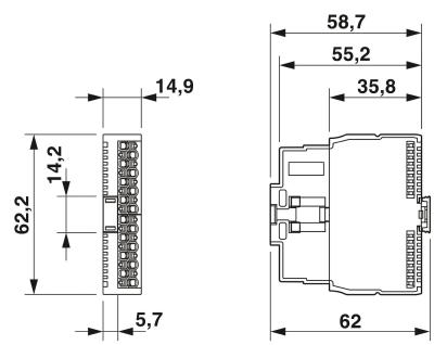 China AXL SE PSDI8/3 Phoenix Contact Security Module Protection Level IP20 for Customer en venta