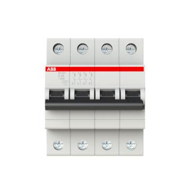 中国 High Breaking Capacity MCB SH204-C25 Miniature Circuit Breaker 4P C 25A for Industrial 販売のため