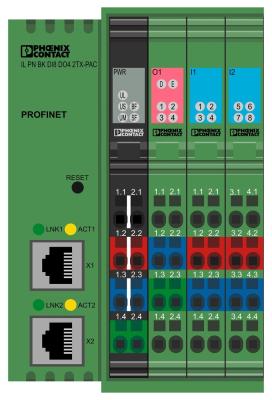 China 2703994 IL PN BK DI8 DO4 2TX-PAC Bus Coupler for Industrial Control System Integration à venda