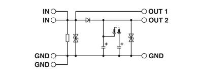 Cina PSR-FTB/20/86 Filter Terminals with Safety Shutdown Contact Load and Coupling Relay in vendita