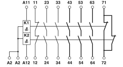 Cina PSR-SCP-24UC/URM4/5X1/2X2 Extension Module 35*99*114.5mm and Coupling Relay Protection in vendita