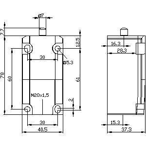 China EKS 3SE5112-0LA00-1CA0 Metal Position Switch for Positioning in Industrial Settings for sale