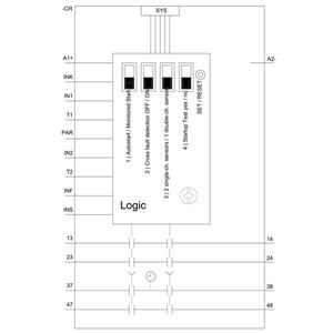 China Durable 3SK1 Basic Unit Safety Relay Time-delay 4 Enabling Circuits 24V Screw Terminal for sale