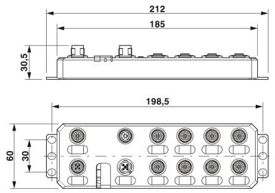 中国 AXL E PB DI16 M12 6P デジタルモジュール IP65/IP67 厳しい環境に対する保護レベル 販売のため