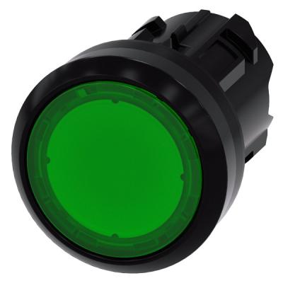 Cina Green Lighted Flat Button 3SU1001-0AB40-0AA0 SIRIUS ACT Pushbutton Plastic Material in vendita