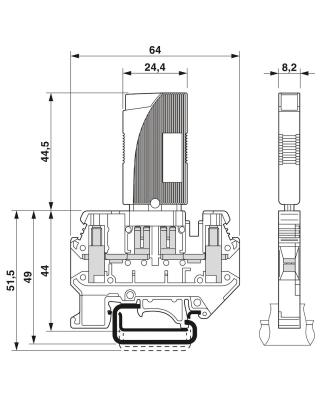 China 0712275 TCP 6A Thermal Magnetic Device Circuit Breakers with 2 Poles Magnetic for sale