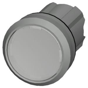 China 3SU1051-0AB60-0AA0 SIRIUS ACT Botão de pressão com botão plano de metal brilhante iluminado em branco à venda