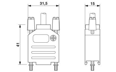 Cina Efficiency 2749550 SCT-D-SUB 9-KG Shell with Rated Voltage in vendita