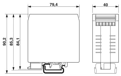 Cina 2783082 NEF 1-6 EMC Filter with 240V AC L-N 50Hz 60Hz Nominal Center Frequency in vendita