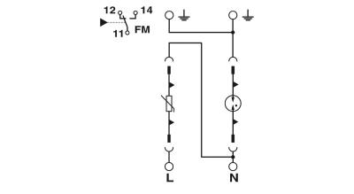 中国 2800186 VAL-MS-T1/T2 335/12.5/1 1-FM クラス 1/2 防雷/電圧保護具 ポール番号 4 販売のため