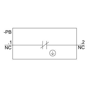 Cina Unlighted Flat Button with Screw Terminal PLC 3SU1100-0AB10-1CA0 Plastic Momentary Button in vendita