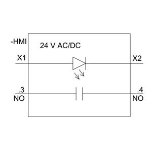 Cina Green Momentary Plastic Lighted Flat Button 3SU1102-0AB40-1BA0 Complete Unit Pushbutton in vendita