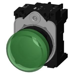 中国 PLC 3SU1102-6AA40-1AA0 SIRIUS ACT コンプリートユニット パイロットライト 24V AC/DC プラスチックライトスムーズレンズ フラッシュ 販売のため