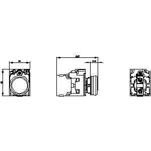 中国 PLC 3SU1102-6AA40-1AA0 SIRIUS ACT コンプリートユニット パイロットライト 24V AC/DC プラスチックライトスムーズレンズ フラッシュ 販売のため