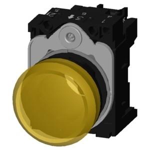 Cina 230V AC Plastic Yellow SIRIUS ACT Pilot Light Flush con lente liscia 3SU1106-6AA30-1AA0 in vendita