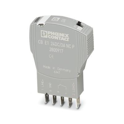 中国 24V DC Rated 2800917 CB E1 24DC/3A NC P Electronic Equipment Circuit Breaker with 5 Poles 販売のため