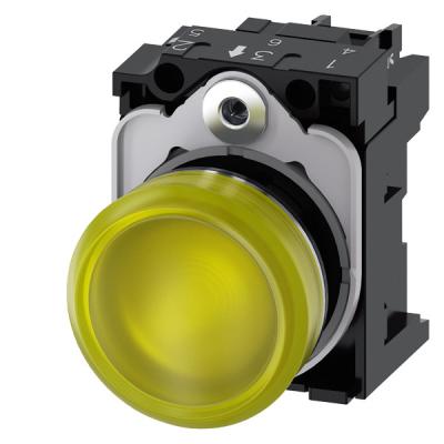 Cina Lenti lisce 24V AC/DC Metallo lucente illuminato luce pilota per SIRIUS ACT unità completa in vendita
