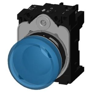 Cina Lente liscia a scarico SIRIUS ACT Luce pilota completa con finitura lucida in metallo 24V AC/DC in vendita