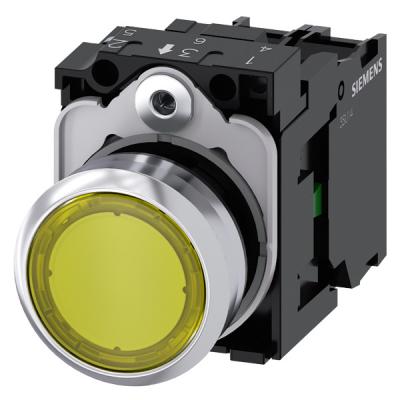 China 3SU1156-0AB30-1BA0 Metal Shiny Lighted Flat Button Momentary SIRIUS ACT Complete Push for sale