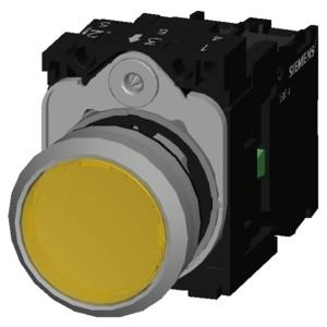 China 3SU1156-0AB30-1BA0 Metal Shiny Lighted Flat Button Momentary SIRIUS ACT Complete Push for sale