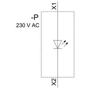 中国 Smooth Lens Flush Red Metal Shiny Lighted Pilot Light 230V AC SIRIUS ACT Complete Unit 販売のため