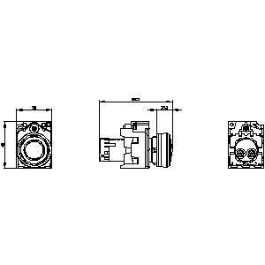 Cina Compact Unit 3SU1200-6KB10-1AA0 Plastic with AC/DC 24V Screw Terminal SIRIUS ACT in vendita