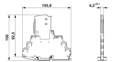 Cina 12 V DC Rated Voltage 2906744 TTC-6P-3-HF-M-12DC-UT-I Surge Protector with 2 Pole in vendita