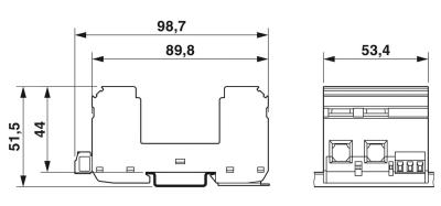 中国 250V AC Rated VAL-MS/3 0-BE/FM Type 2 Surge Protector Base with 3 Pole Performance 販売のため