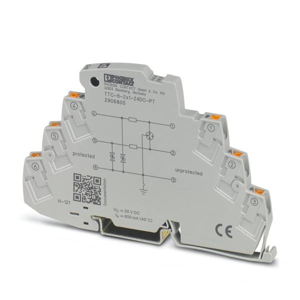 Quality 24V DC TTC-6-2X1-PT Surge Protector Protect Your Industrial Equipment with 2 Pole for sale