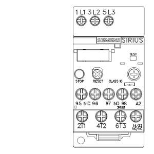 China 3RU6116-0DB1 Overload Relay 11 16 A Size S00 Class 10 for Motor Protection Sealed Design for sale