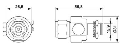 Cina 2 Pole CN-UB-280DC-3-SB Phoenix Contact Surge Protector for Industrial Applications in vendita