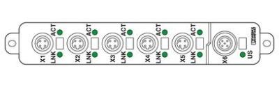 Cina 2700200 Phoenix Contact FL SWITCH 1605 M12 Interruttore Ethernet industriale per l'automazione in vendita