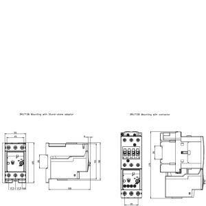 Cina 3RU7136-4FB0 S2 Relai di sovraccarico con dimensioni di 61,50 x 96,00 x 109,00 mm in vendita