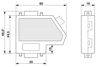 China 2744348 SUBCON-PLUS-PROFIB Conector de bus D-SUB para la automatización industrial en venta