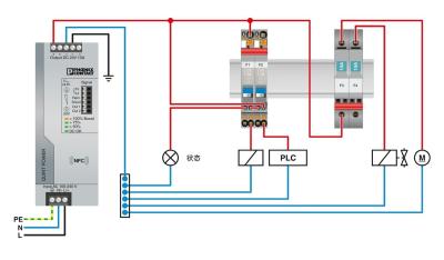 Cina Connessione Phoenix TM1 6A F1 P Dispositivo termomagnetico interruttore di circuito 50V DC 5 poli in vendita