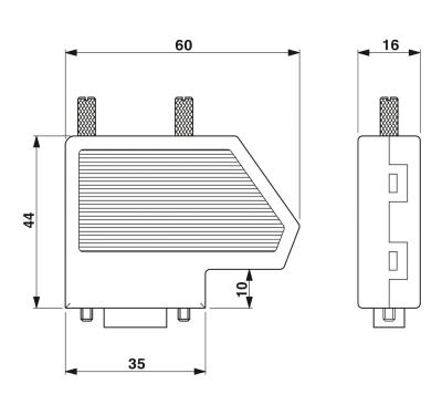 中国 Seamless Connections with Phoenix Contact 2799490 SUBCON-PLUS F2 D-SUB Bus Connector 販売のため