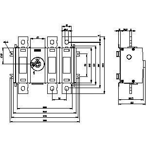 China 3KD4630-0QE20-0 Basic Devices Disconnecting Switch Disconnectors SENTRON 3KD up to 1600 A for sale
