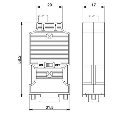 Cina 2744377 SUBCON-PLUS-PROFIB/AX Phoenix Contact D-SUB Bus Connector per la trasmissione dei dati in vendita